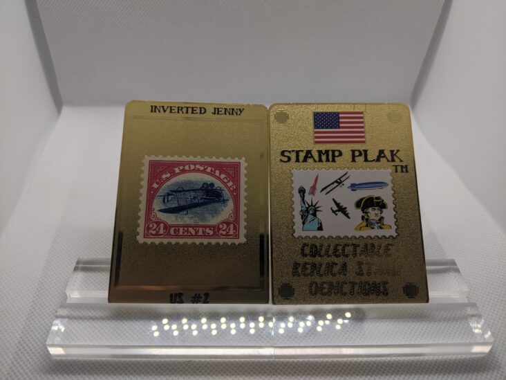 Inverted Jenny - US #2 - Stamp Plak